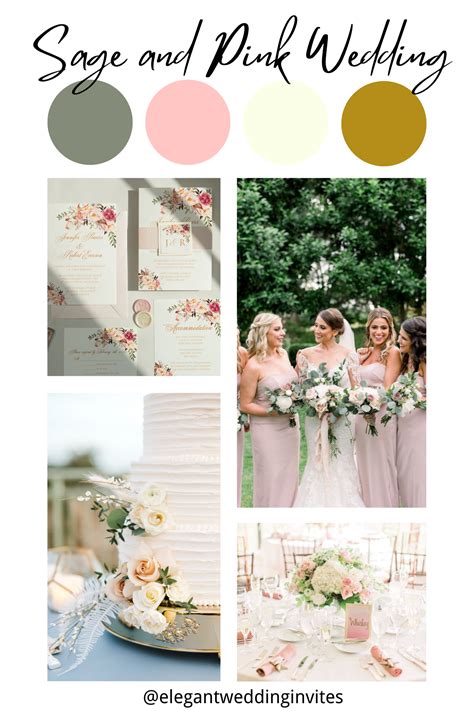 Sage Green Blush And Gold Wedding