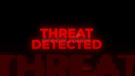 Threat Detected Warning Alert Error Message Flashing On Screen