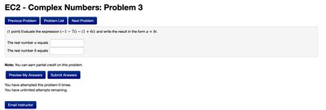 Solved 1 point Evaluate the expression 17𝑖 1 6𝑖 Chegg com