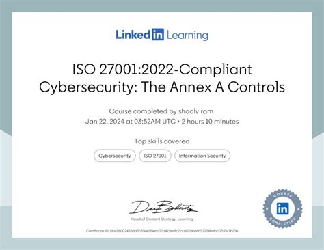 course on iso 27001 2022 compliant cybersecurity by marc menninger