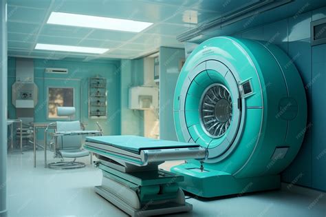 Premium Ai Image The Bright Interior Of An Mri Machine In A Hospital