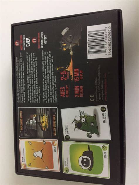 Exploding Kittens Nsfw Deck Hobbies And Toys Toys And Games On Carousell