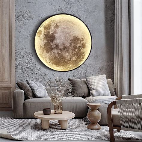 Dimmable Moon Wall Light 315 Inch Wall Lights With Remote Control Plug