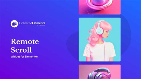 remote scroll widget for elementor