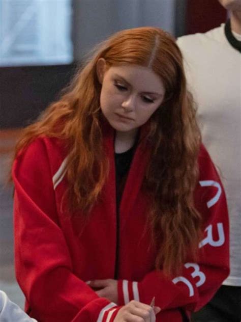 Stars On Mars 2023 Ariel Winter Red Bomber Jacket