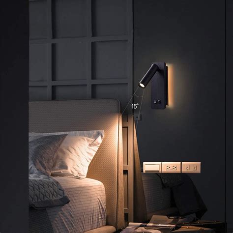 Reading Wall Lamps Above Bed