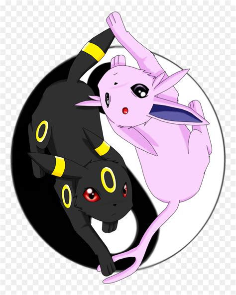 Umbreon And Espeon Love Png Download Umbreon X Espeon Love