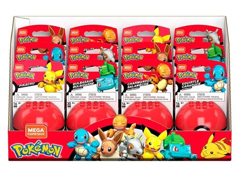 Pokemon Mega Block Pokebola Clasica Modelo Aleatorio