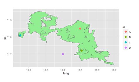 R Check If Point Is In Spatial Object Which Consists Of Multiple