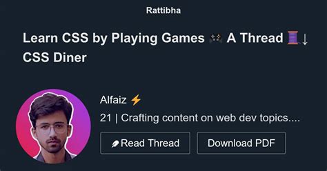Learn Css By Playing Games 🎮 A Thread 🧵↓ المسلسل من Alfaiz Ali