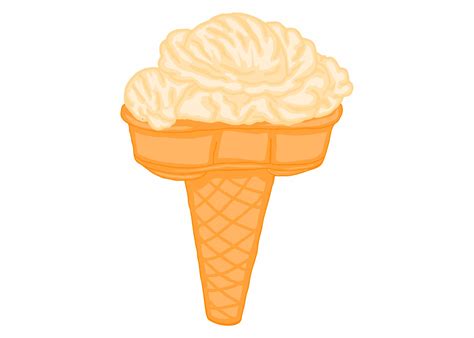 Vanilla Ice Cream Cone Vector 3 Graphic By Arief Sapta Adjie · Creative