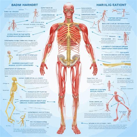 Diagrama Ilustrativo Detallado De La Anatomía Del Cuerpo Humano Para La