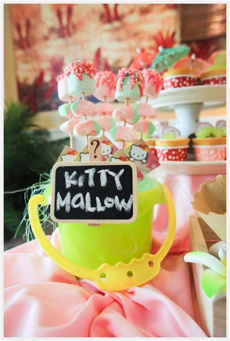 Karas Party Ideas Hawaiian Hello Kitty Themed 5th Birthday Party
