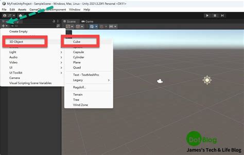 建立 Unity 3d 的開發專案與建置執行 Jamess Tech And Life Blog 點部落