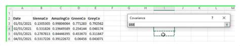how to insert variance covariance matrix best excel tutorial