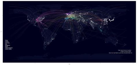 Use R To Map Flight Routes Onto A Fancy World Map Background