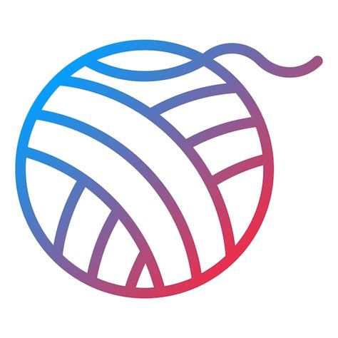 Premium Vector Wool Ball Icon Style