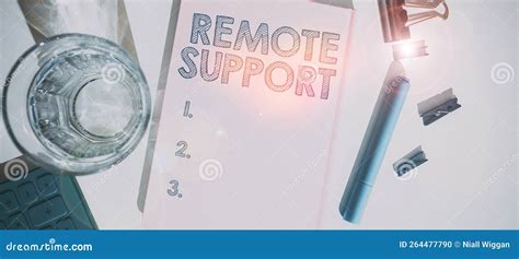 Conceptual Caption Remote Support Business Concept Help End Users To Solve Computer Problems