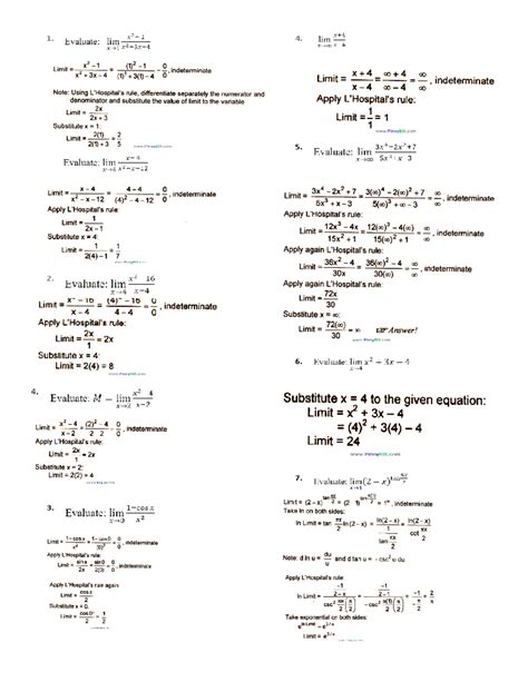 Differential Calculus Reviewer Differentiate Y Ex Cos X Differentiate Y Sec X