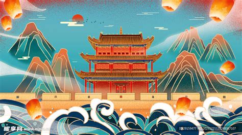 国潮古建筑 设计图广告设计广告设计设计图库昵图网 国潮古建筑 设计图广告设计广告设计设计图库昵图网