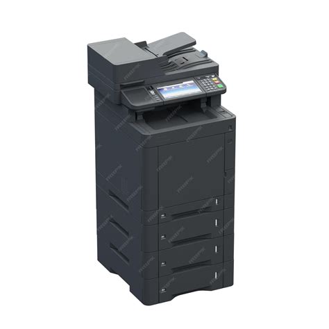 Premium Photo Multi Function Printer Scanner Isolated Office