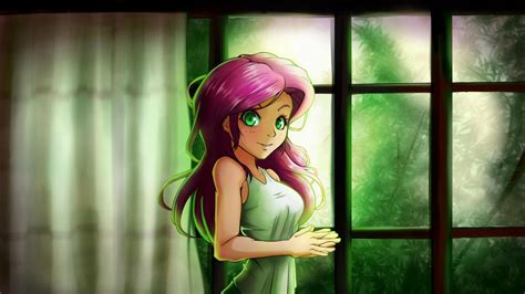 Обои произведение искусства красивая аниме девушка 1920x1080 Full Hd от Vozuru картинки на