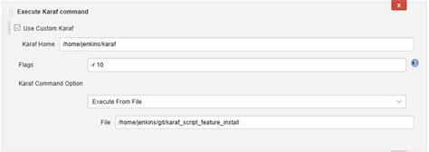 Karaf Build Step Jenkins Plugin