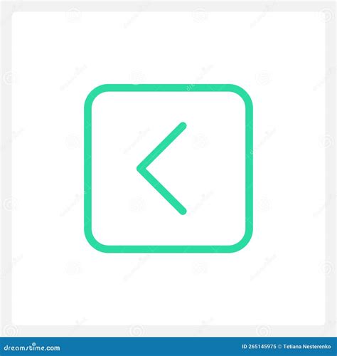 Hover Back Direction Ui Element Template Stock Vector Illustration Of