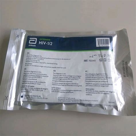 Abbott Determine Hiv 12 Test Kit Number Of Reactionsprepskit 100