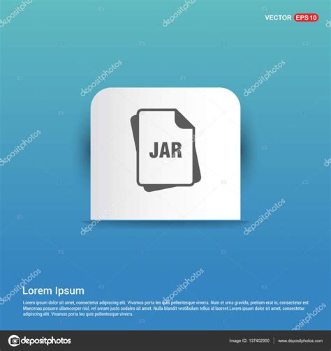 Jar File Format Icon — Stock Vector © Ibrandify 137402900