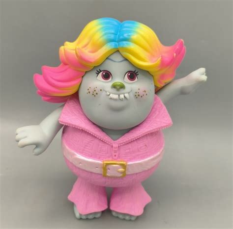 Trolls Bridget Bergen Lady Glitter Figure Toy Hasbro 2016 15cm