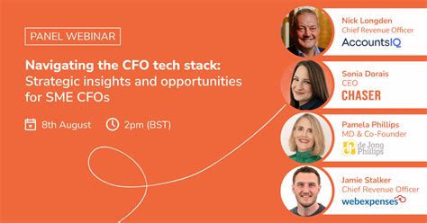 Webinar Navigating The CFO Tech Stack Strategic Insights And Opportunities For SME CFOs