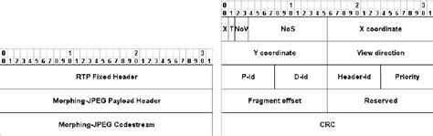 A Structure Of A Rtp Packet For View Morphing B View Morphing