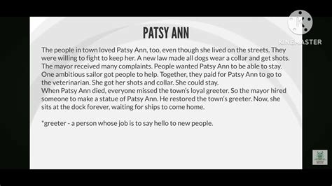 Patsy Ann Youtube