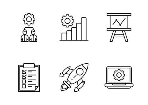 Growth Hacking Vector Icon Set 17483191 Vector Art At Vecteezy
