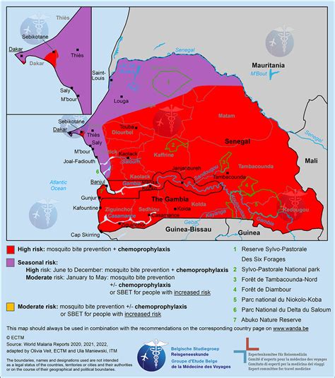 Malaria Map Of Senegal And Gambia Wanda