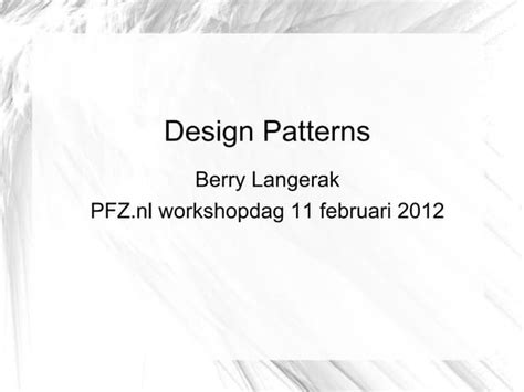 design patterns ppt