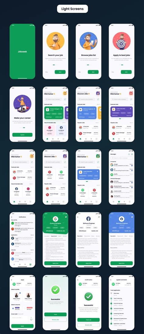 Job Finder App Ui Kit Figma Mobile Ui Kit For Ios And Android Artofit