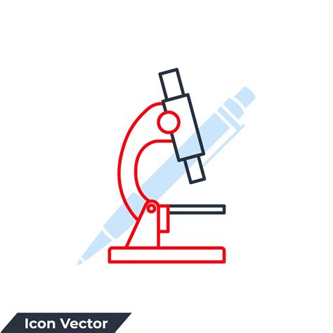 Microscope Icon Logo Vector Illustration Microscope Symbol Template For Graphic And Web Design