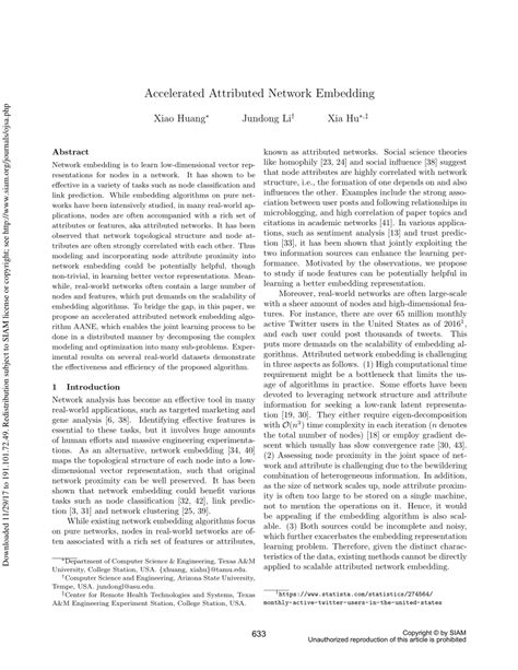 Pdf Accelerated Attributed Network Embedding