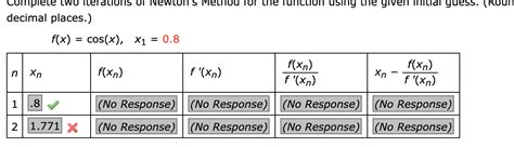 solved complete two iterations of newton s method for the