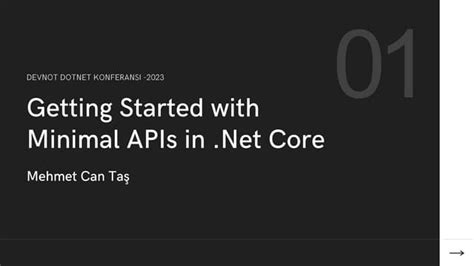 Devnot Dotnet Konf Minimal Api Pptx