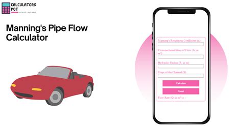 Mannings Pipe Flow Calculator Calculatorspot