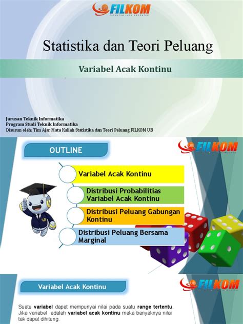 Variabel Acak Kontinu Materi Pdf Sains And Matematika