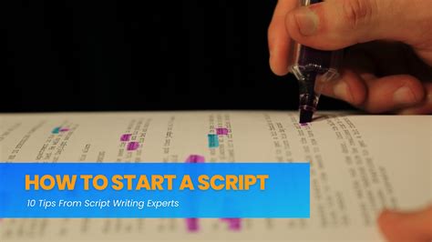 How To Start A Script 10 Tips From Script Writing Experts Script Timer