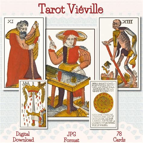 Tarot Vieville 1650 • Jacques Vieville Deck • Rare Type I Marseille