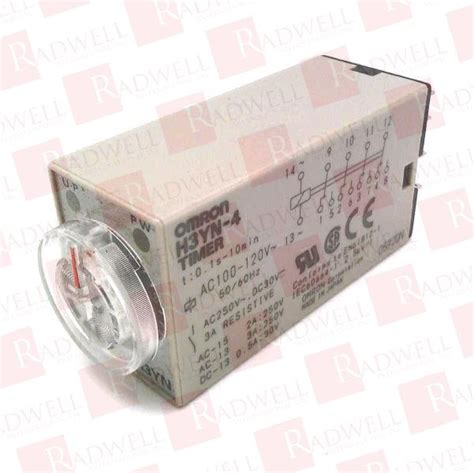 H3yn 4 Ac100 120 Time Delay Relay By Omron