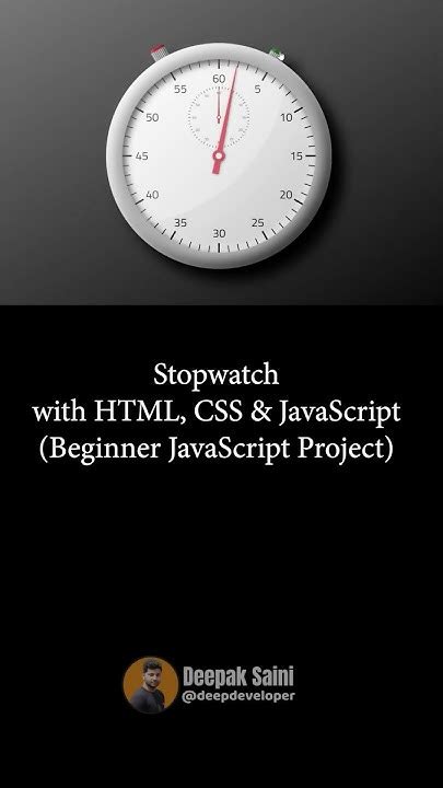 Stopwatch Javascriptprojects Youtube