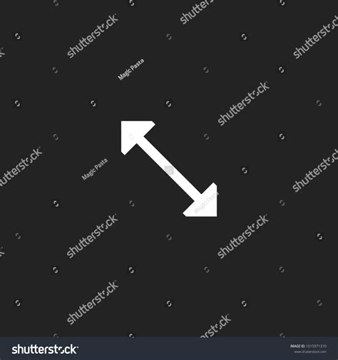 Resize Cursor Pointer Icon Vector Stock Vector Royalty Free 1015971310 Shutterstock