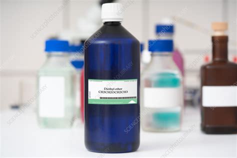 Bottle Of Diethyl Ether Stock Image F041 8514 Science Photo Library